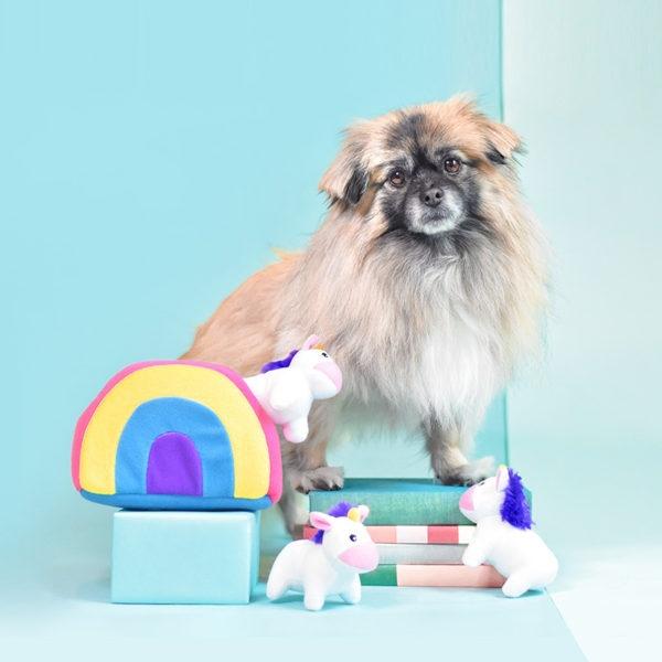 ZippyPaws Zippy Burrow Unicorns Rainbow Puzzle Dog Toy - Fayetteville ...