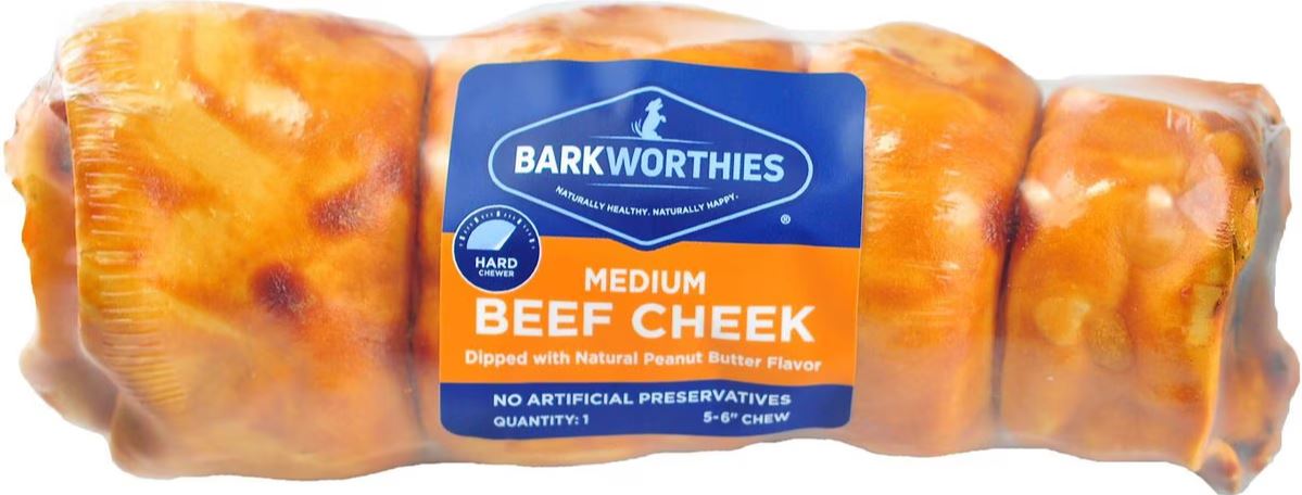 Barkworthies Beef Cheek Dipped Peanut Butter Dog Treat - Fayetteville ...